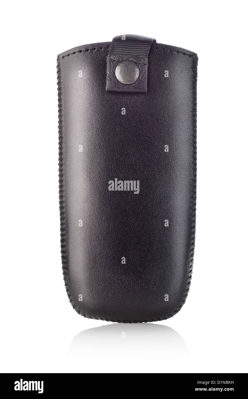 Case for mobile phone isolated on white background Stock Photo - Alamy