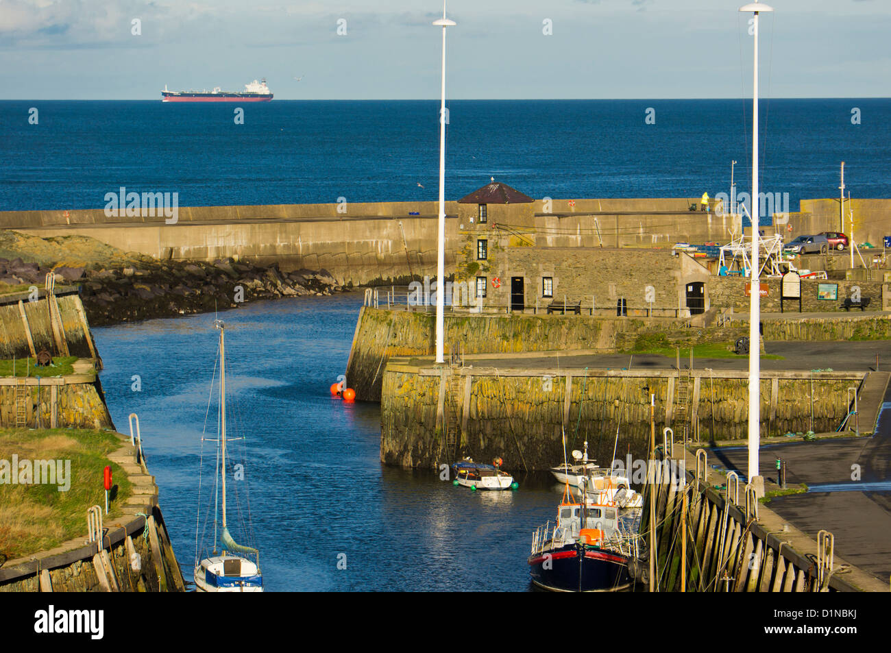 Amlwch Port Amlwch Anglesey North Wales Uk. Watch Tower. Tanker Stock ...