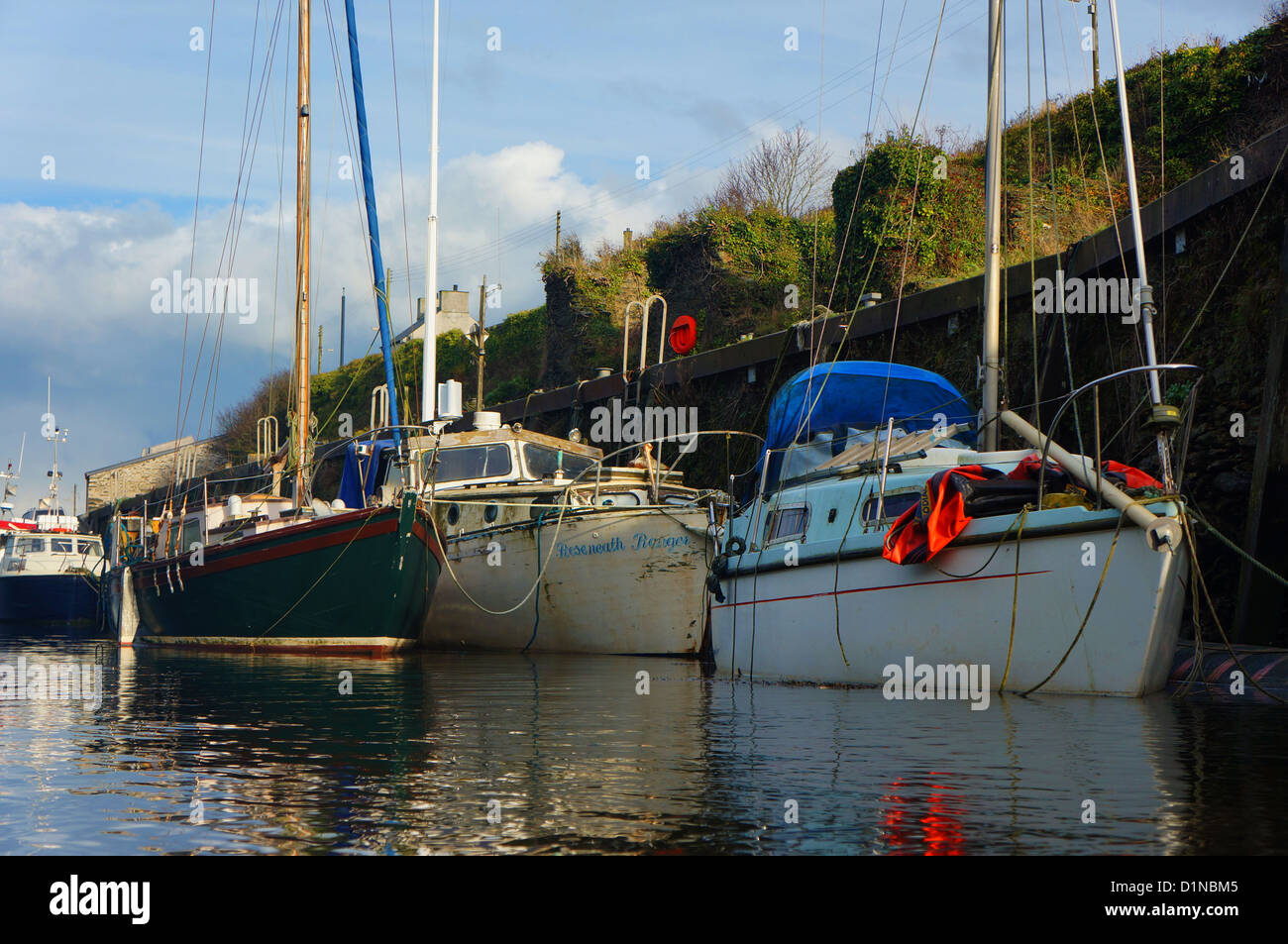 Amlwch Port Amlwch Anglesey North Wales Uk. Sailing Boats Stock Photo ...
