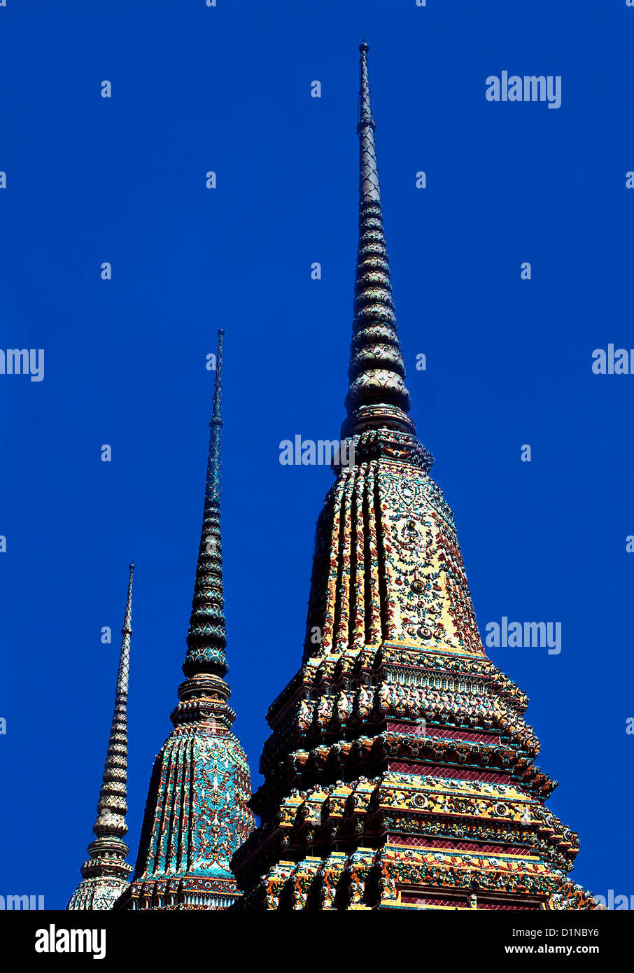Three spires of the Grand Palace, Bangkok, Thailand Stock Photo - Alamy