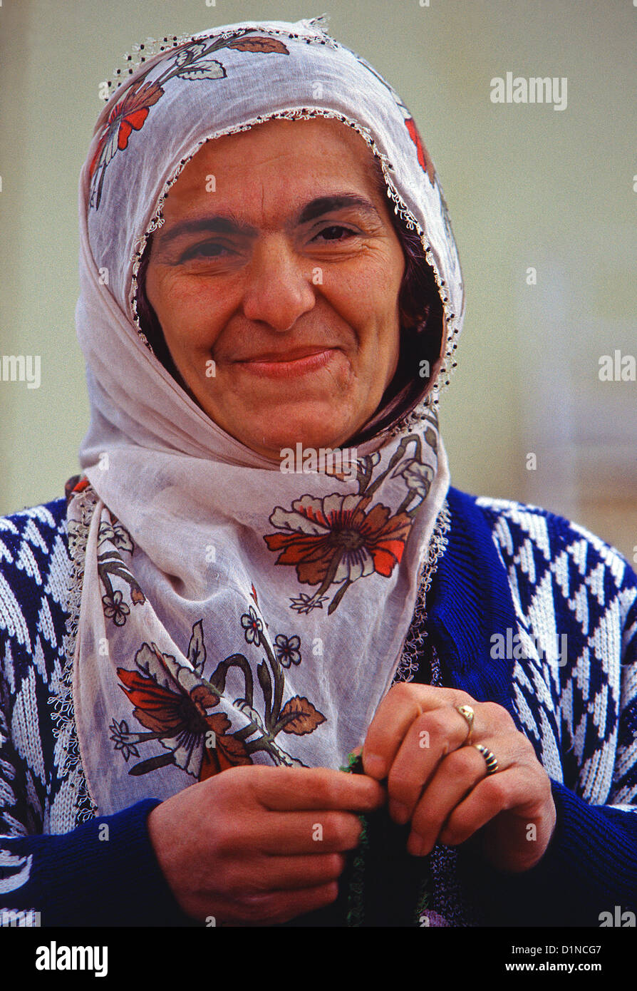 A Turkish woman in native dress, Cappadocia region Stock Photo - Alamy