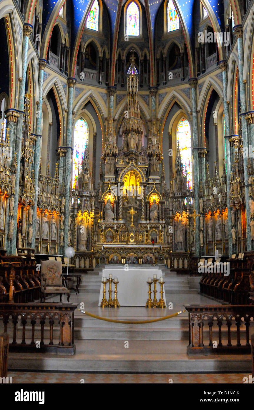 Notre Dame Roman Catholic Cathedral Basilica Ottawa Ontario Canada ...