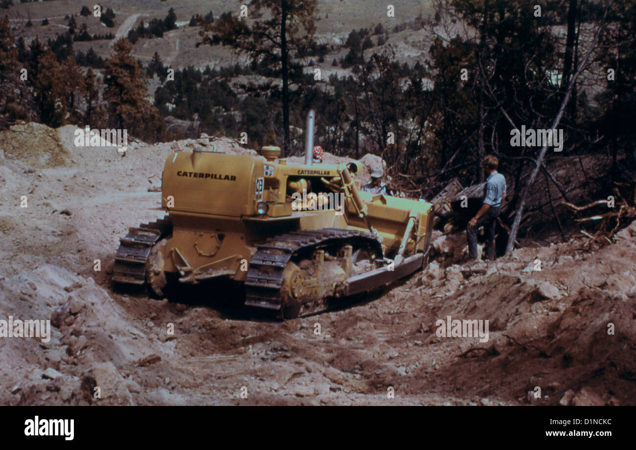 Bulldozer at the Moorehead fire Stock Photo - Alamy