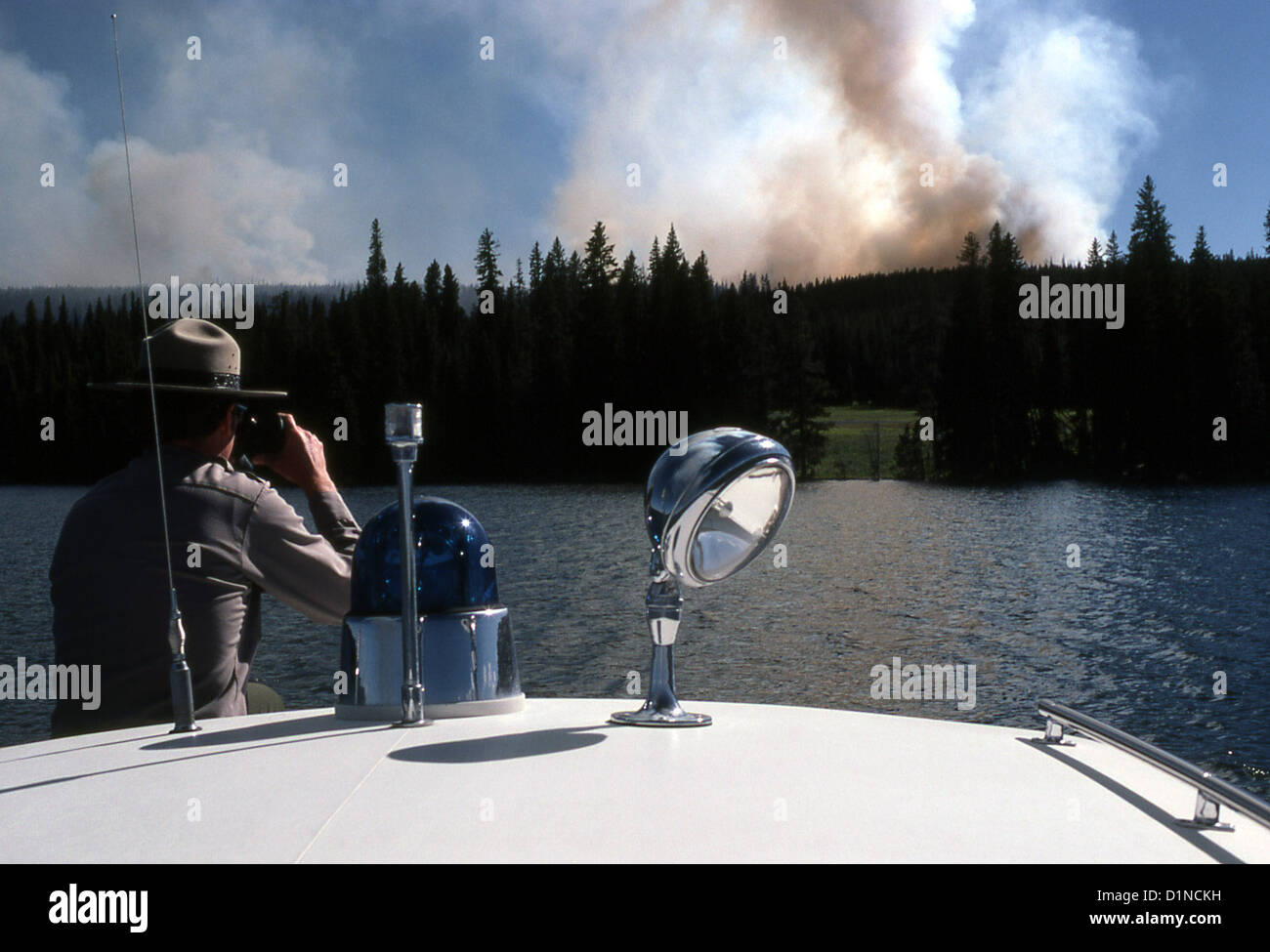 Yellowstone National Park Fire fighters Stock Photo - Alamy