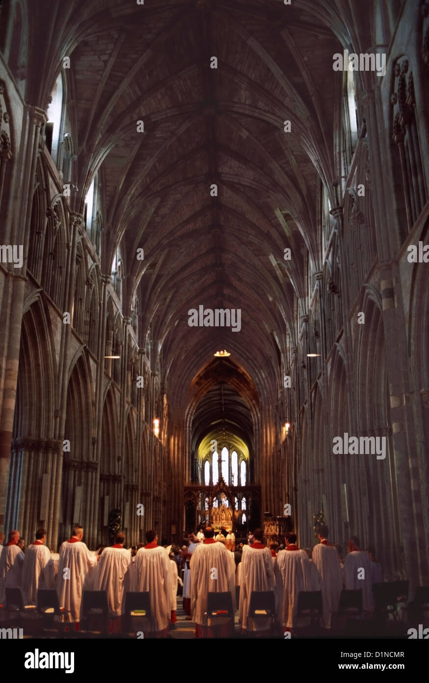 The choir in the Worcester Cathedral Stock Photo - Alamy