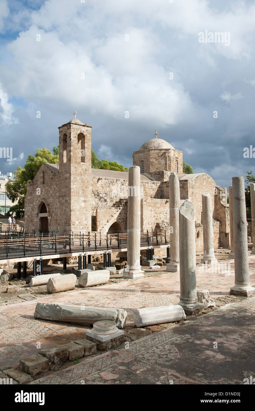 Kyriaki Church and ancient remains Paphos Cyprus early Christian ...