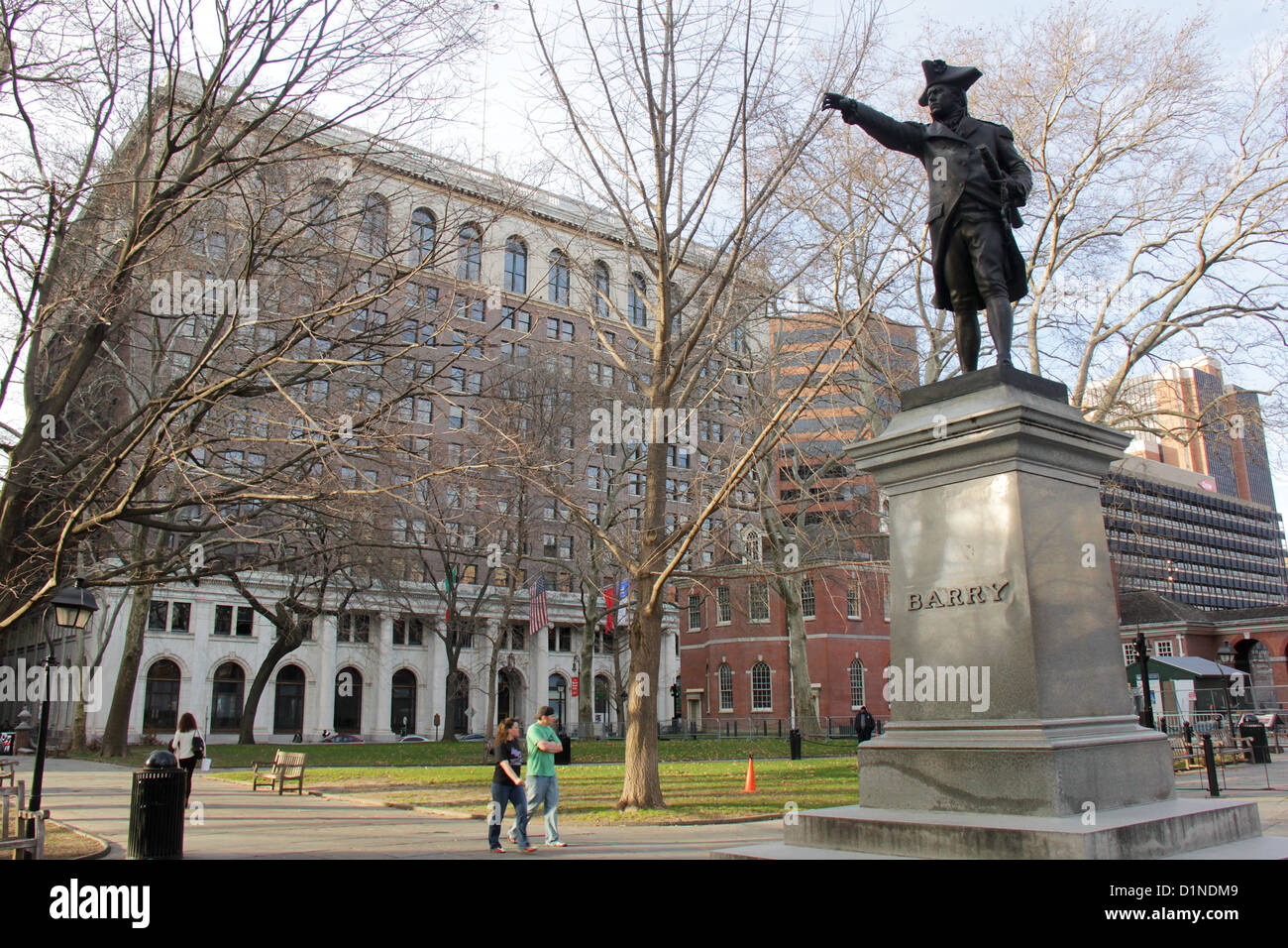 Statue of commodore john barry hi-res stock photography and images - Alamy