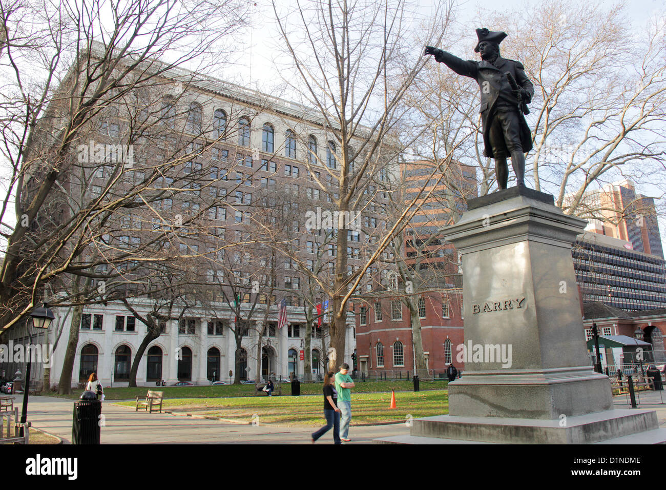 Statue of commodore john barry hi-res stock photography and images - Alamy