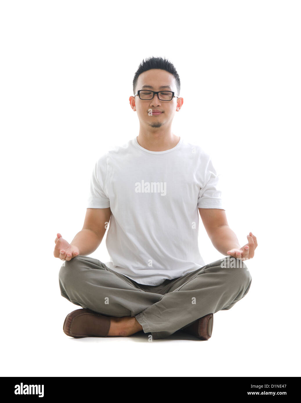 Man eyes closed relaxing Cut Out Stock Images & Pictures - Alamy