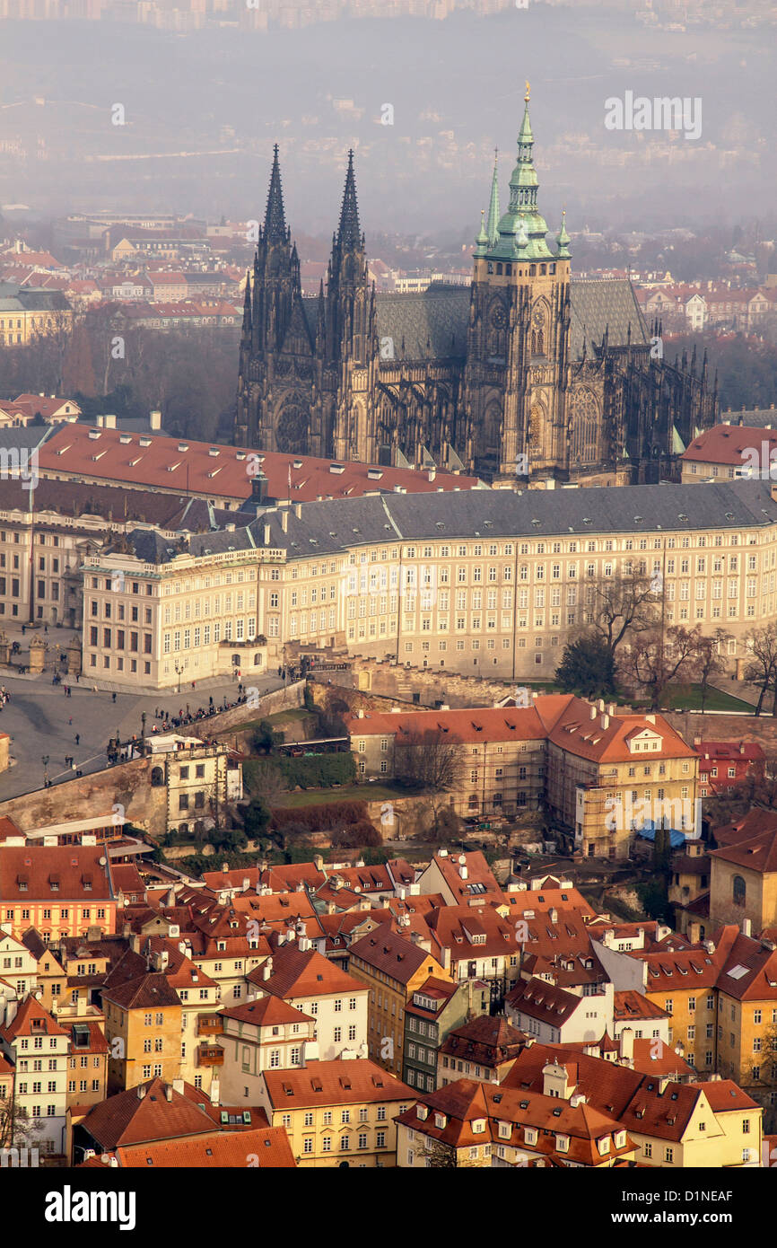 Beautiful landscape of Prague castle Stock Photo - Alamy