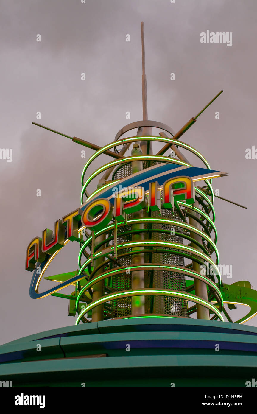 Disneyland Park Paris France - Autopia Stock Photo - Alamy