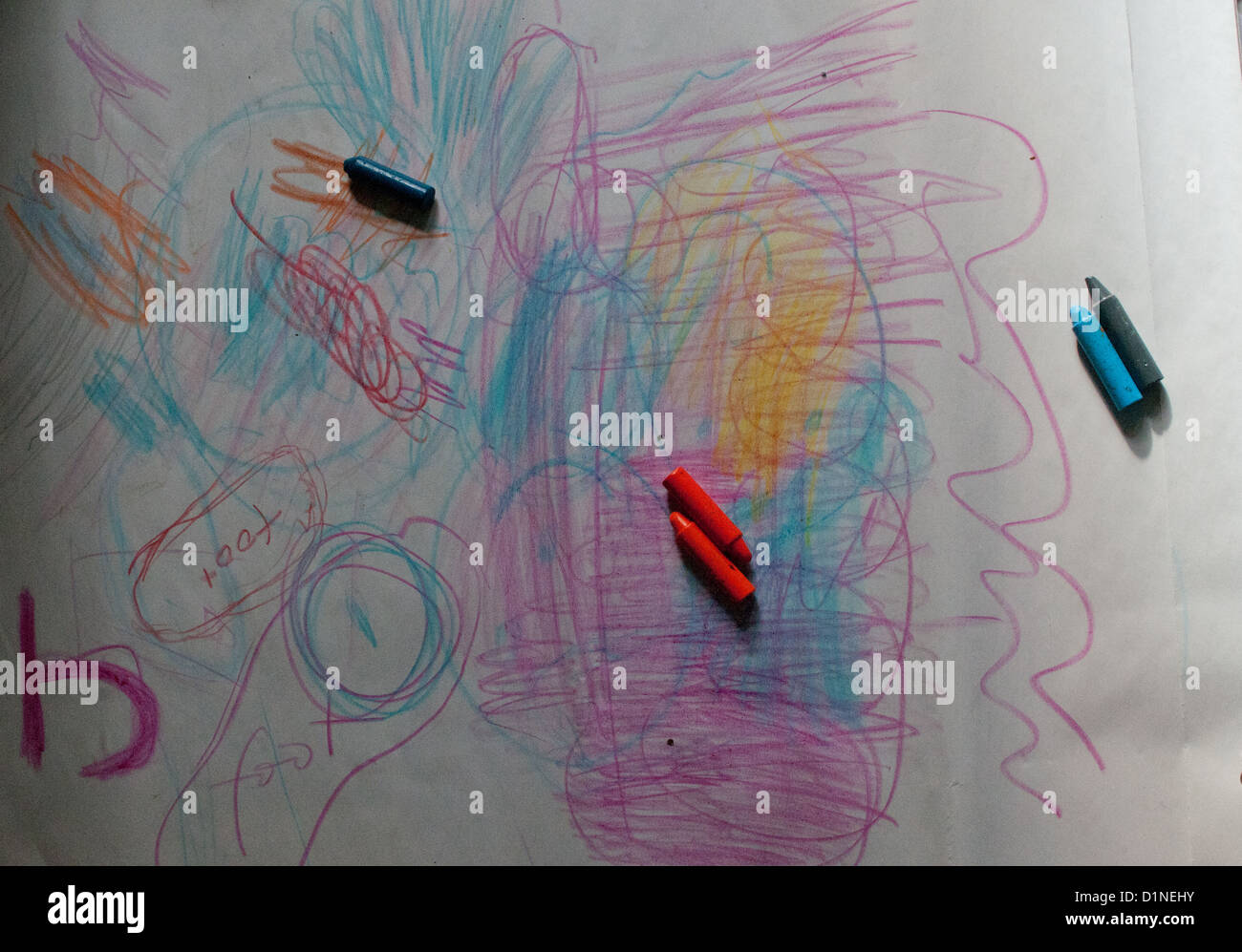 Kids crayons hi-res stock photography and images - Alamy