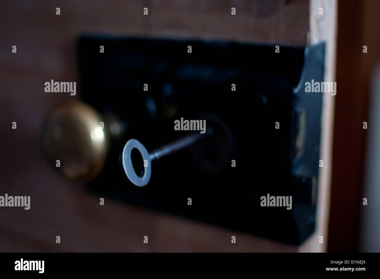 key in lock Stock Photo - Alamy