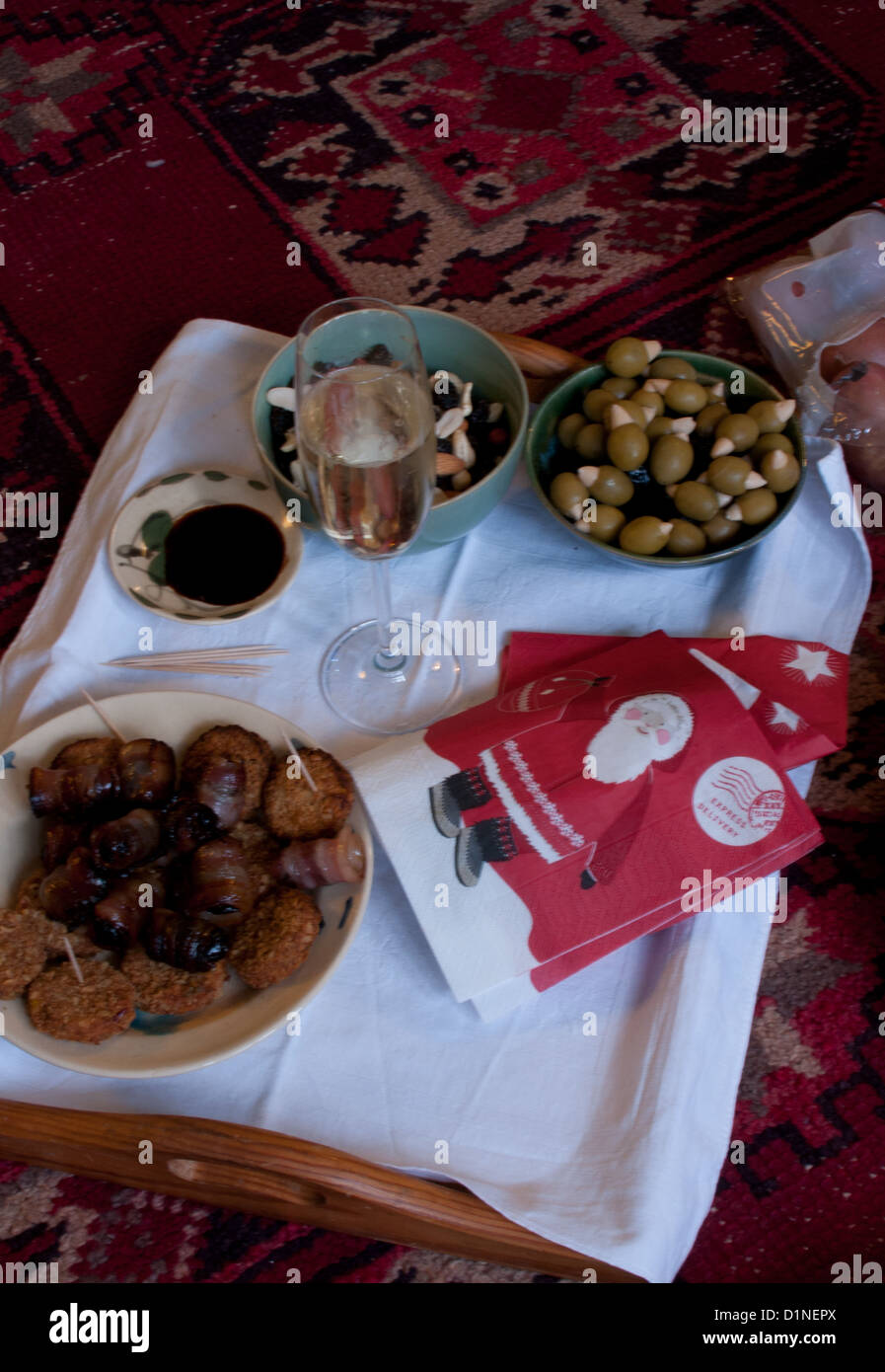 tray of snacks Stock Photo - Alamy