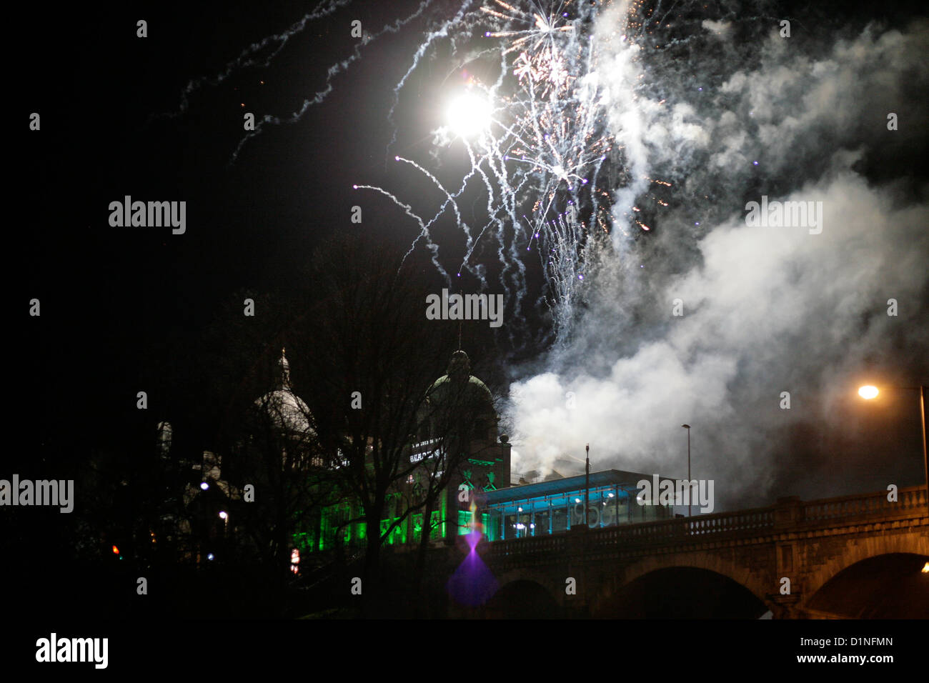 Fireworks New Year Aberdeen 2013 Stock Photo - Alamy