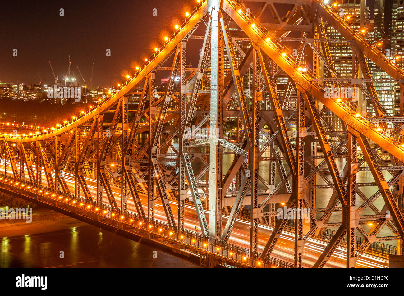 Story Bridge over the Brisbane River, Brisbane, Queensland, Australia ...