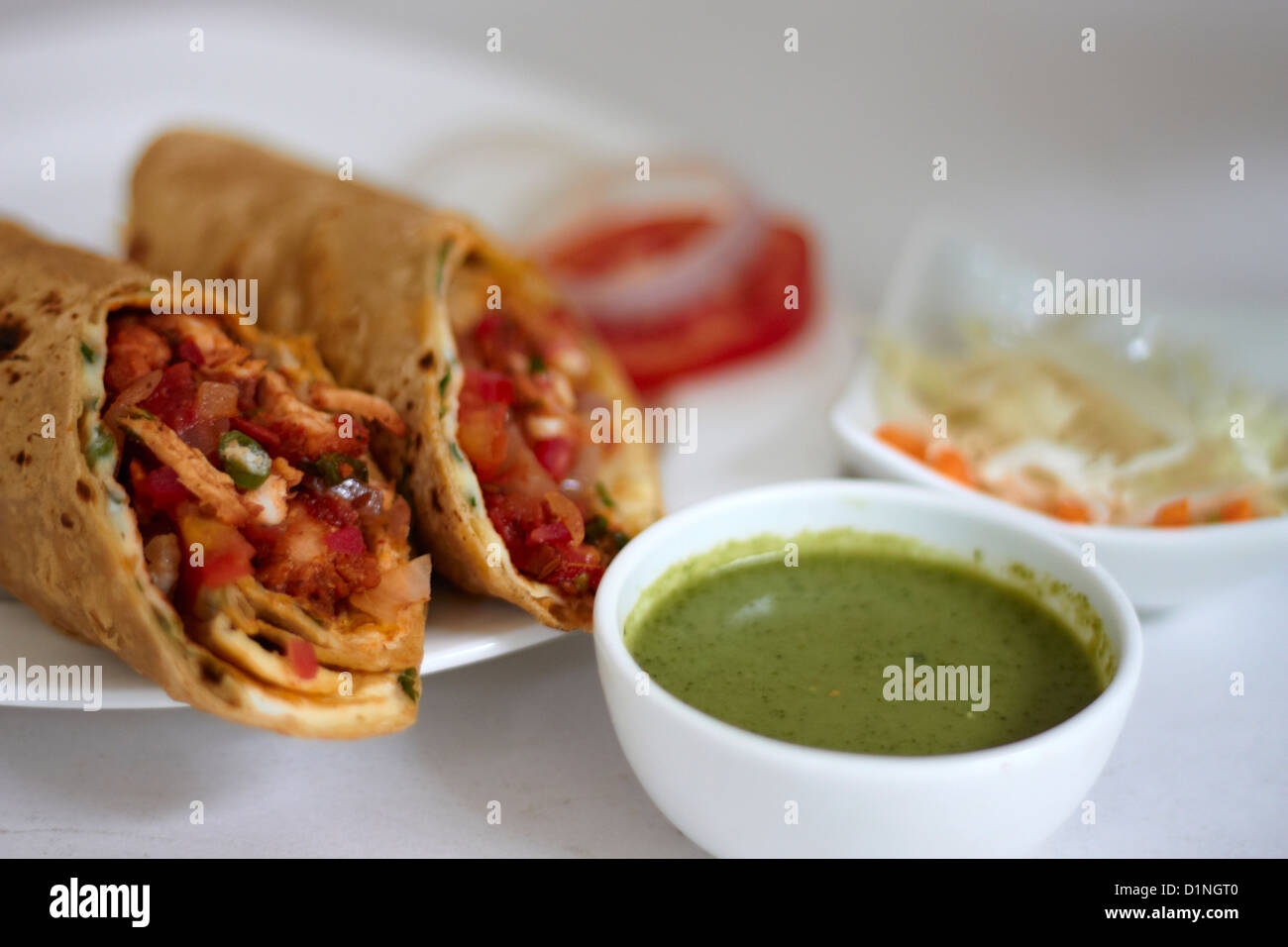 Fresh vegetable roll Stock Photo - Alamy