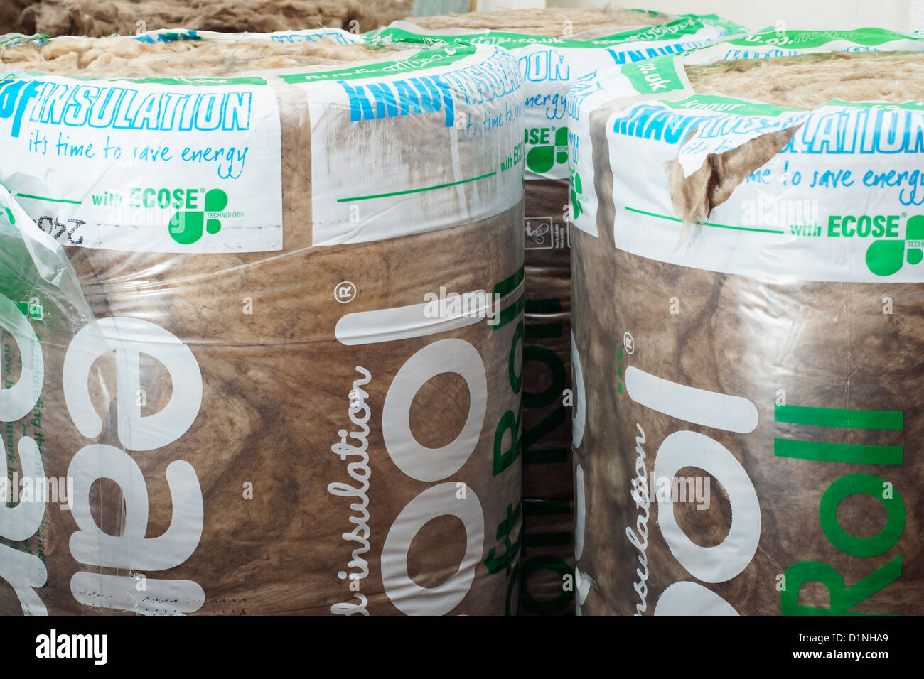 Rolls of Earthwool Carbon zero loft & cavity insulation to insulate ...