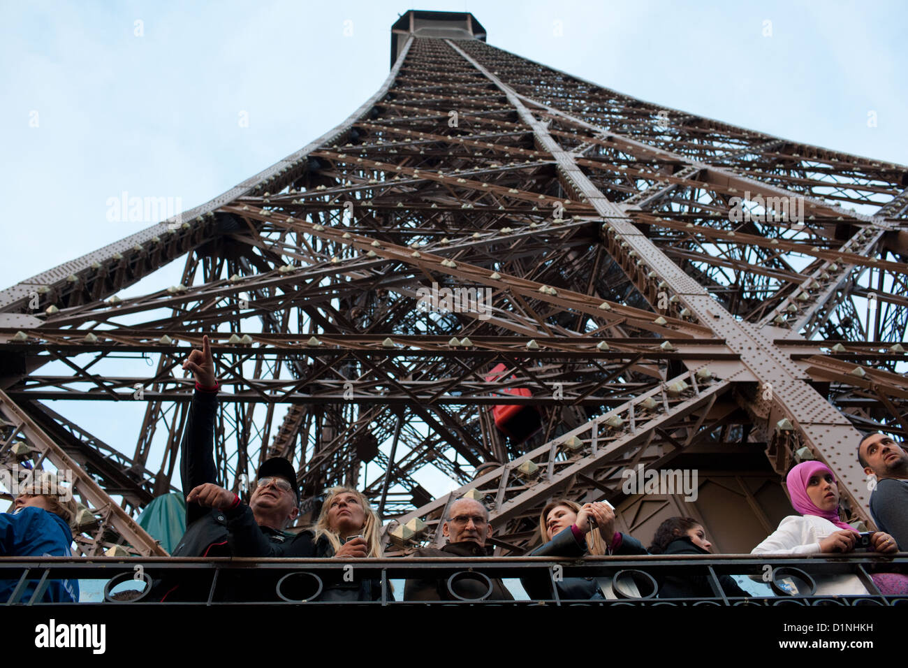Tourists at Eiffel Tower in Paris, France Stock Photo - Alamy