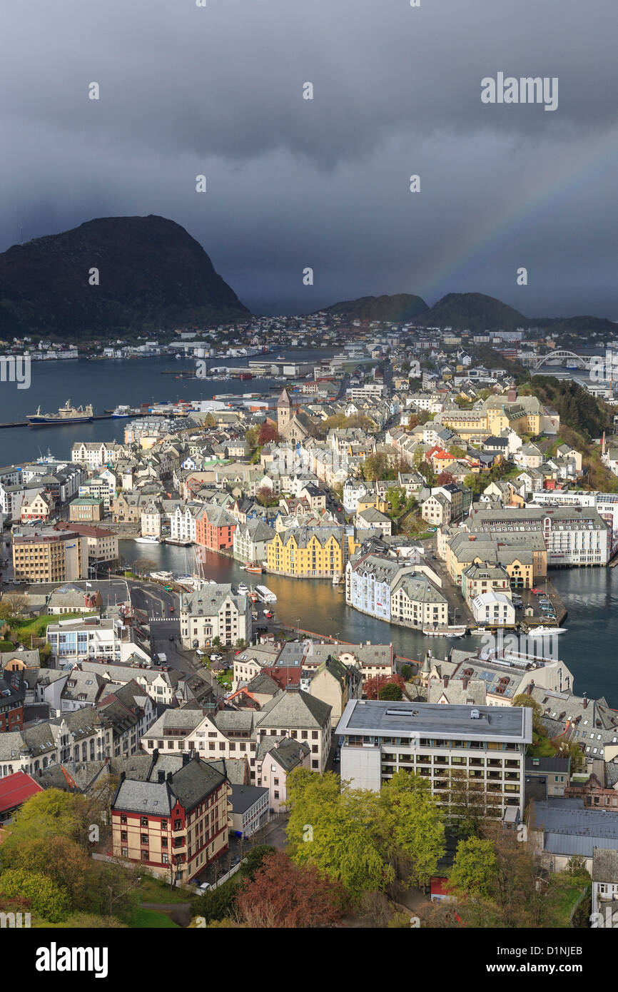 Aerial view of alesund hi-res stock photography and images - Alamy