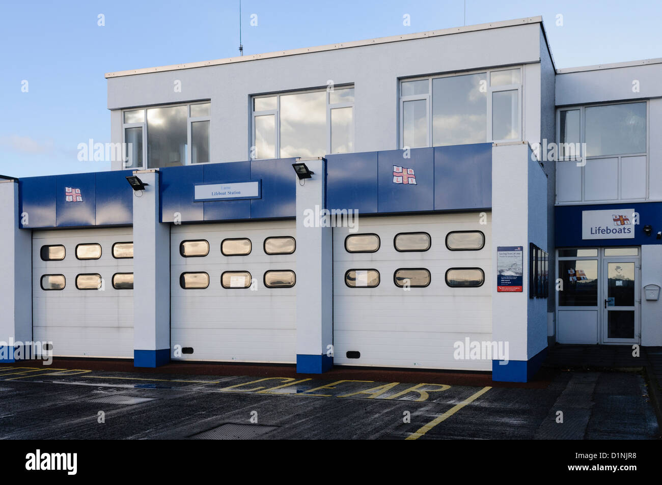 Larne Royal National Lifeboat Institution (RNLI) station Stock Photo ...