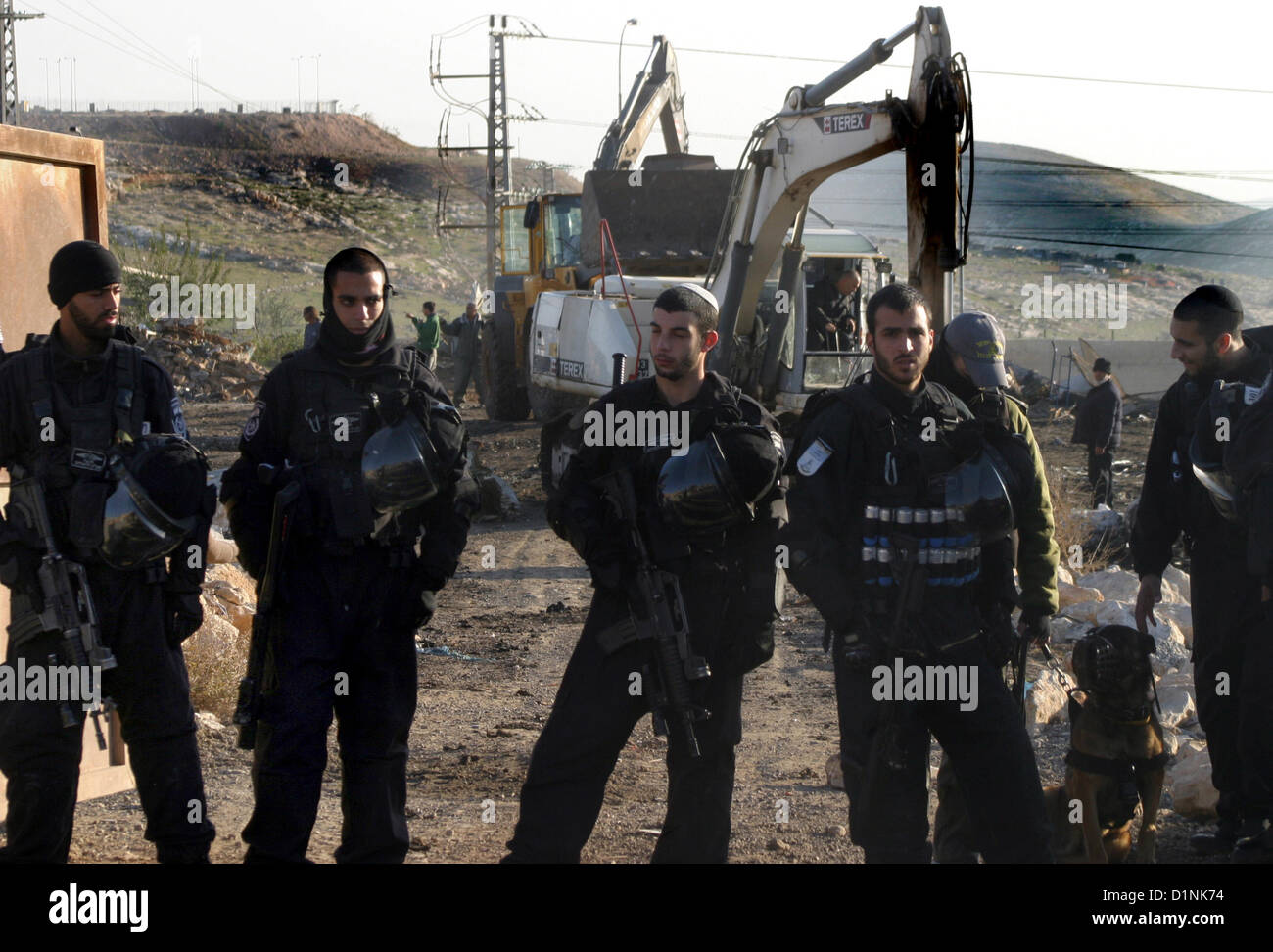 Jan 1st 2013 - Jerusalem, West Bank, Palestinian Territory - Israeli ...