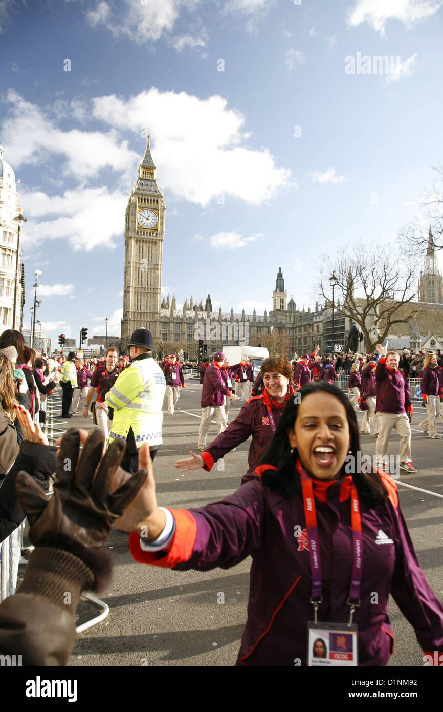 LONDON - JANUARY 01: Performers take part in the New Years Day Parade ...