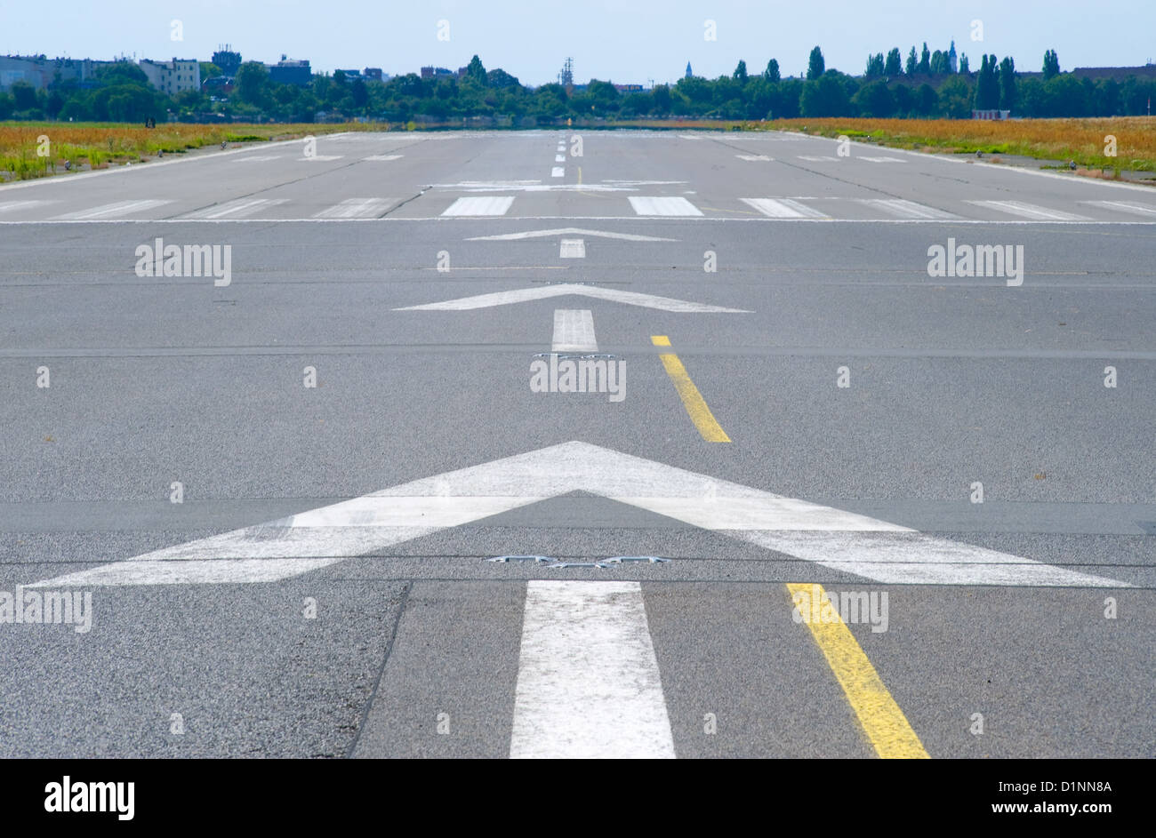 Berlin, Germany, South runway at Tempelhof Airport Stock Photo - Alamy