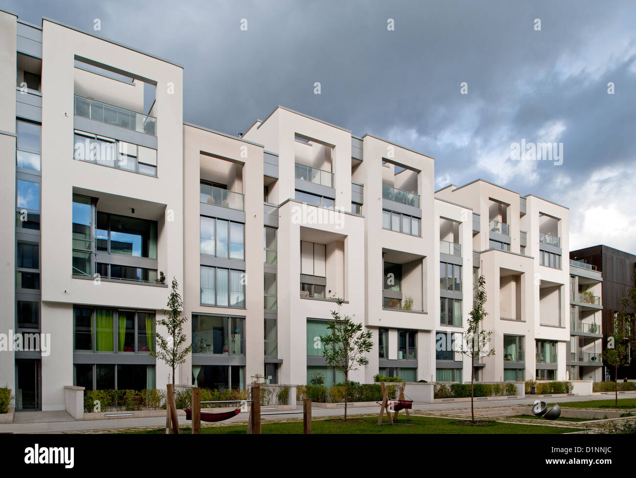 Berlin, Germany, the residential and business complex Marthashof Stock ...