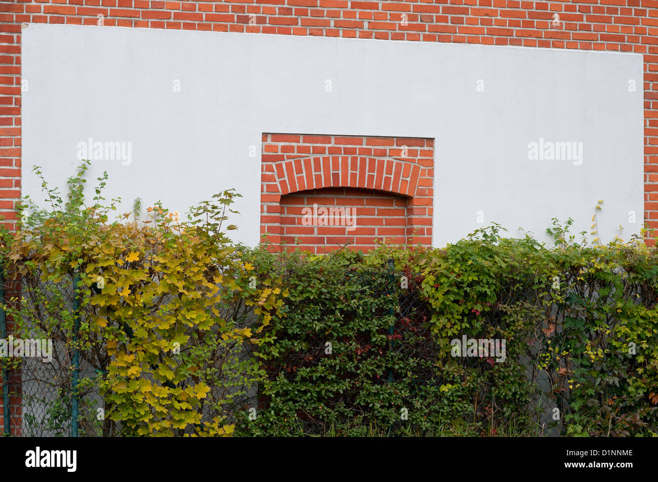 Berlin, Germany, firewall with a walled-up windows Stock Photo - Alamy