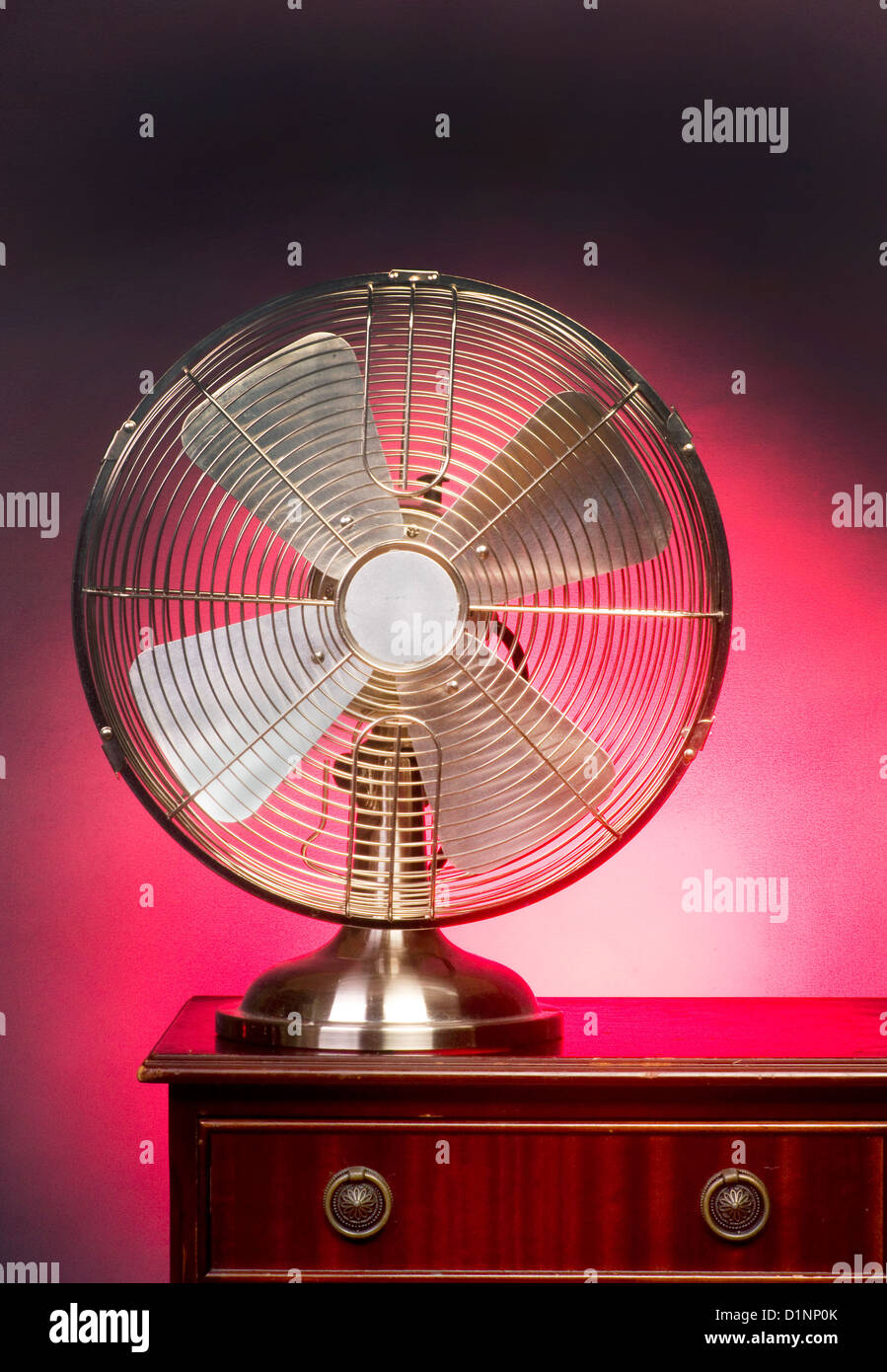 Old Style Breeze Fan Stock Photo - Alamy