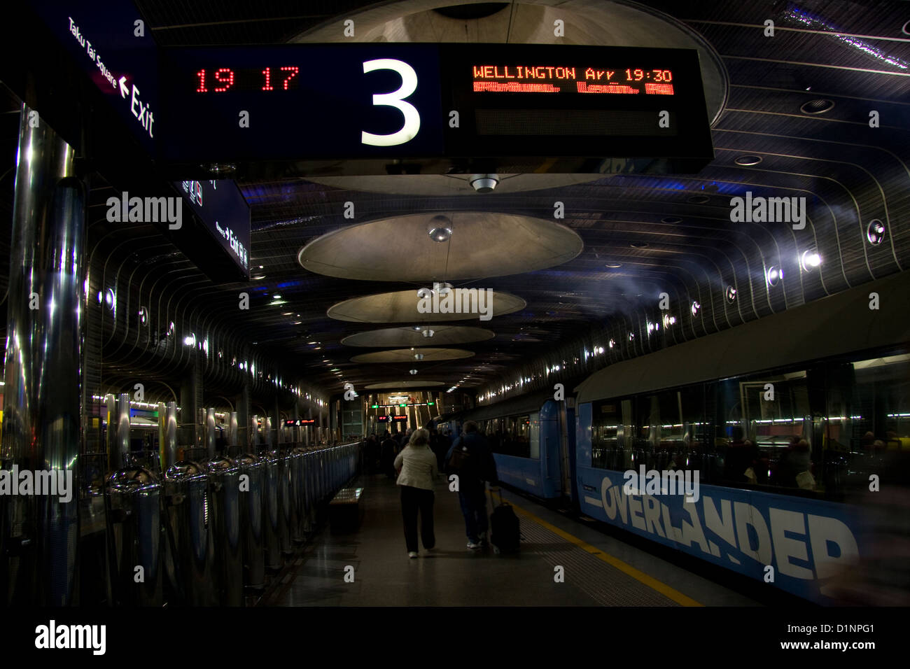 Auckland train terminal inside Britomart Transport Centre at the ...