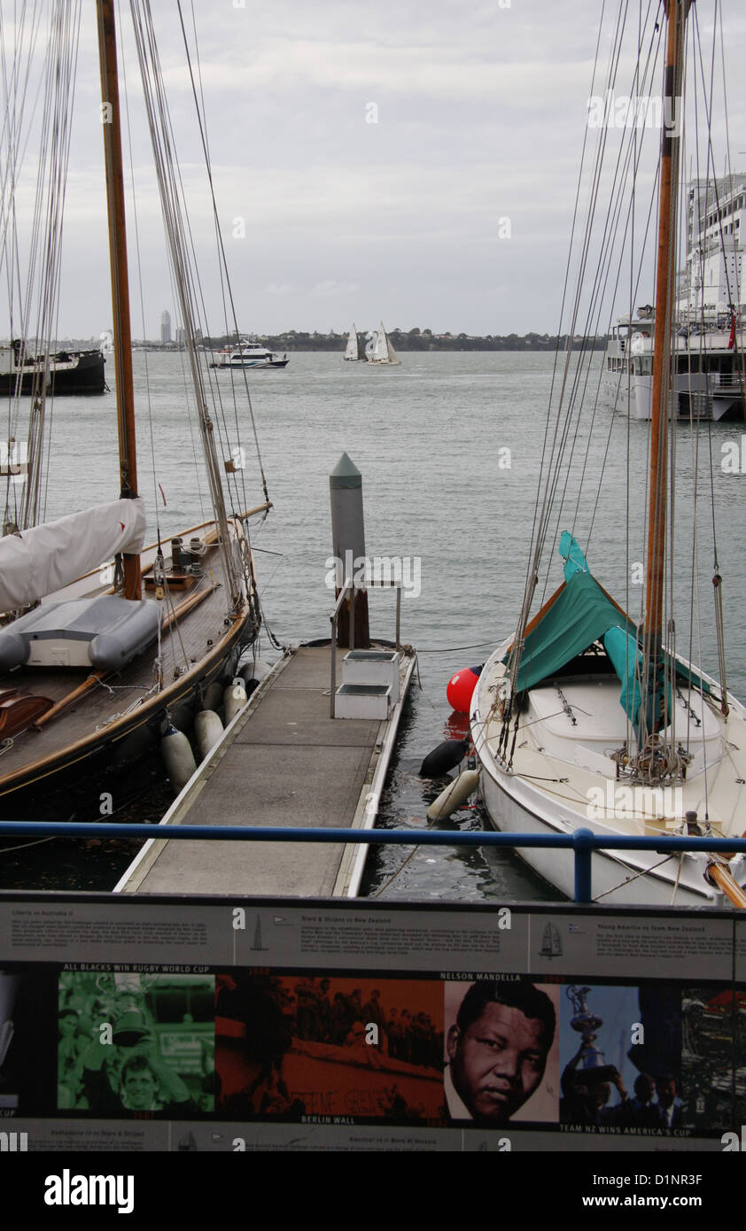 Historical boats of the National Maritime Museum, Auckland Stock Photo ...