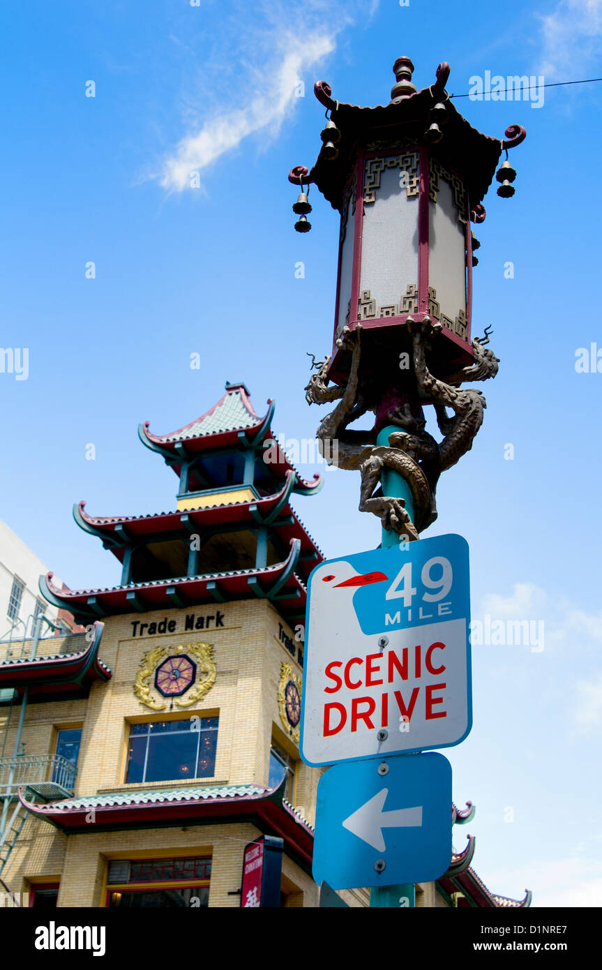 San francisco mile sign hi-res stock photography and images - Alamy
