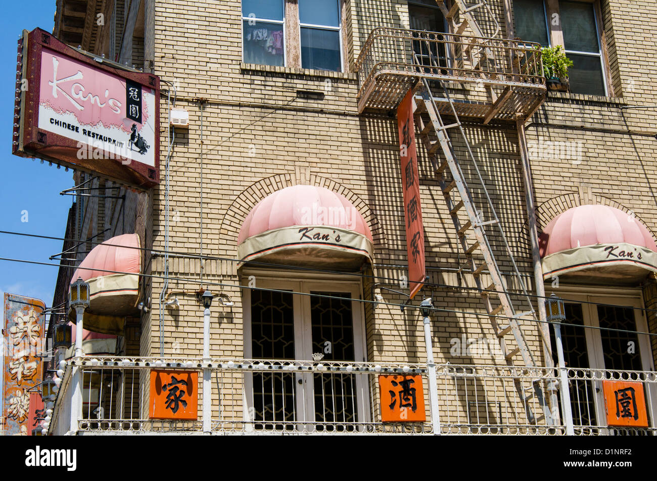 Kan's Chinese Restaurant, Chinatown, San Francisco, California Stock ...