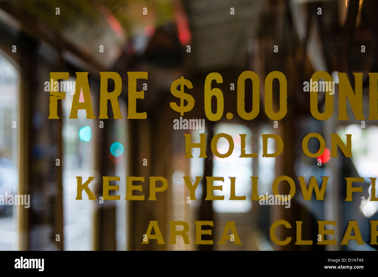 Streetcar inside hi-res stock photography and images - Alamy