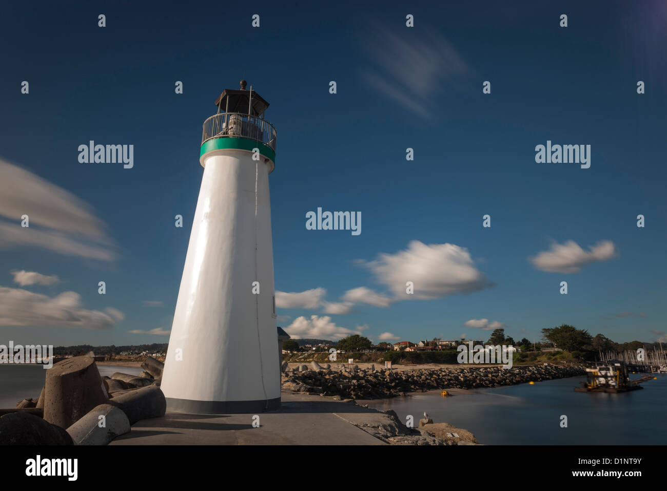 Breakwater Lighthouse, Santa Cruz Stock Photo - Alamy