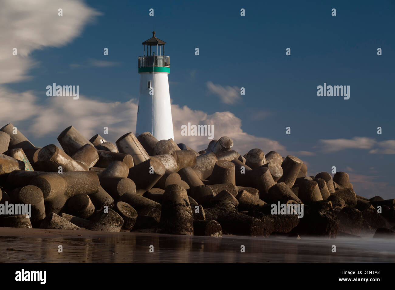 Breakwater Lighthouse, Santa Cruz Stock Photo - Alamy