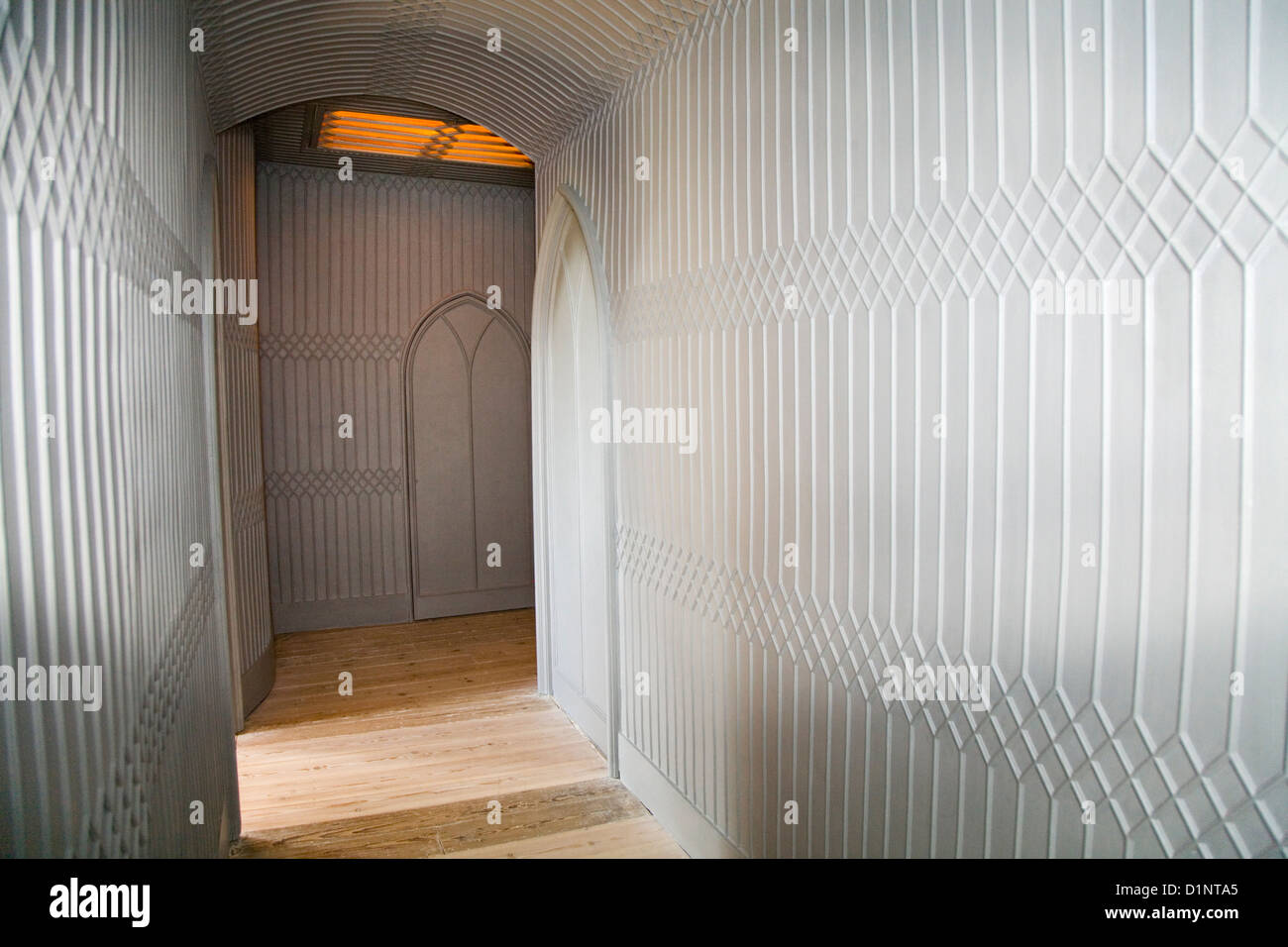 The Trunk Ceiled Passage of restored Strawberry Hill House, Saint Mary ...