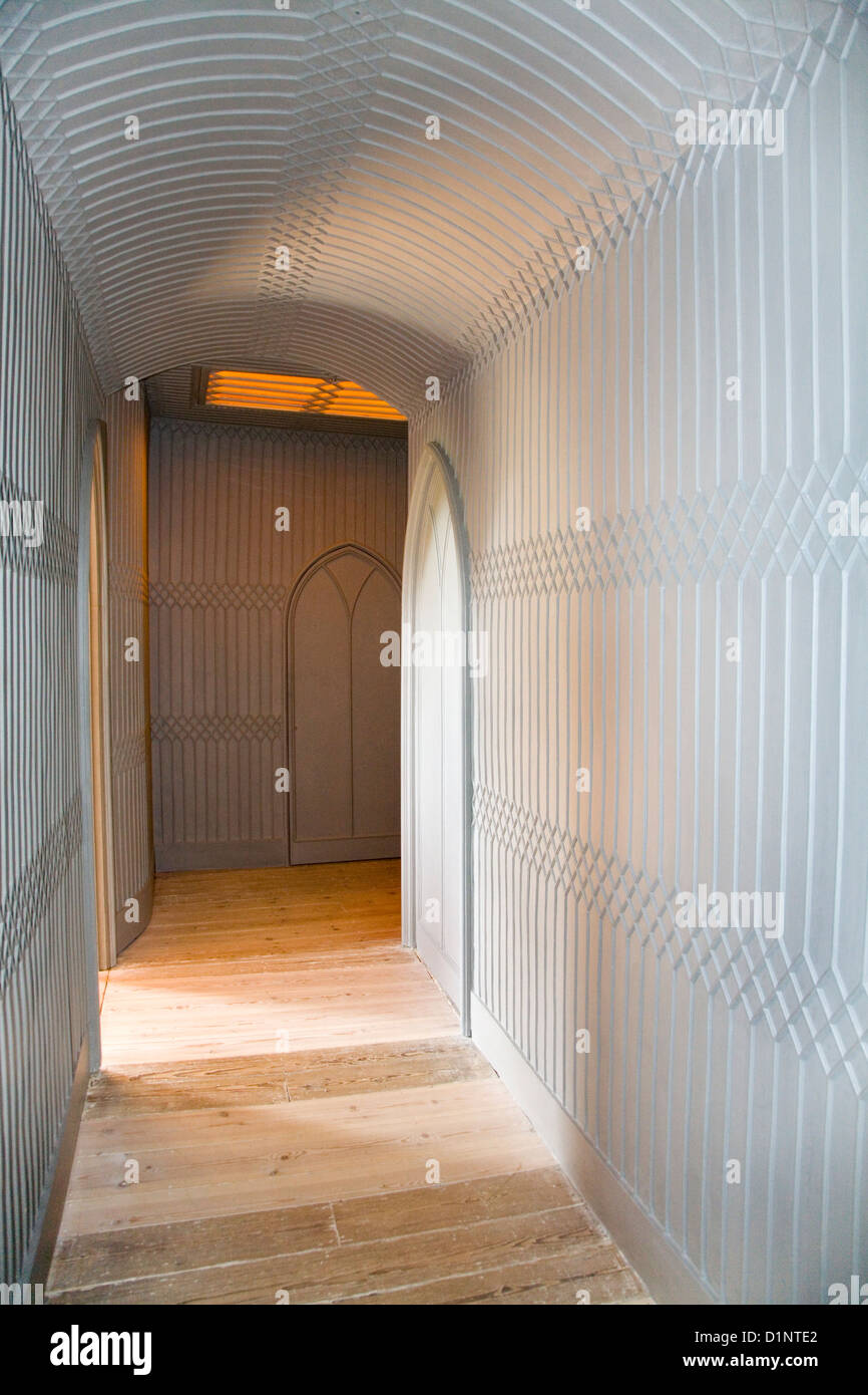 The Trunk Ceiled Passage of restored Strawberry Hill House, Saint Mary ...