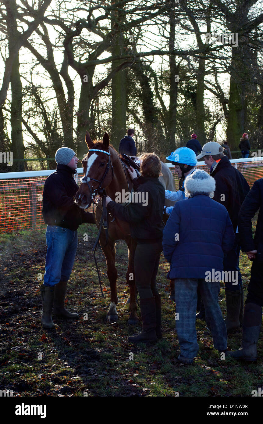 Cottenham Horse Racing Point to Point Stock Photo - Alamy