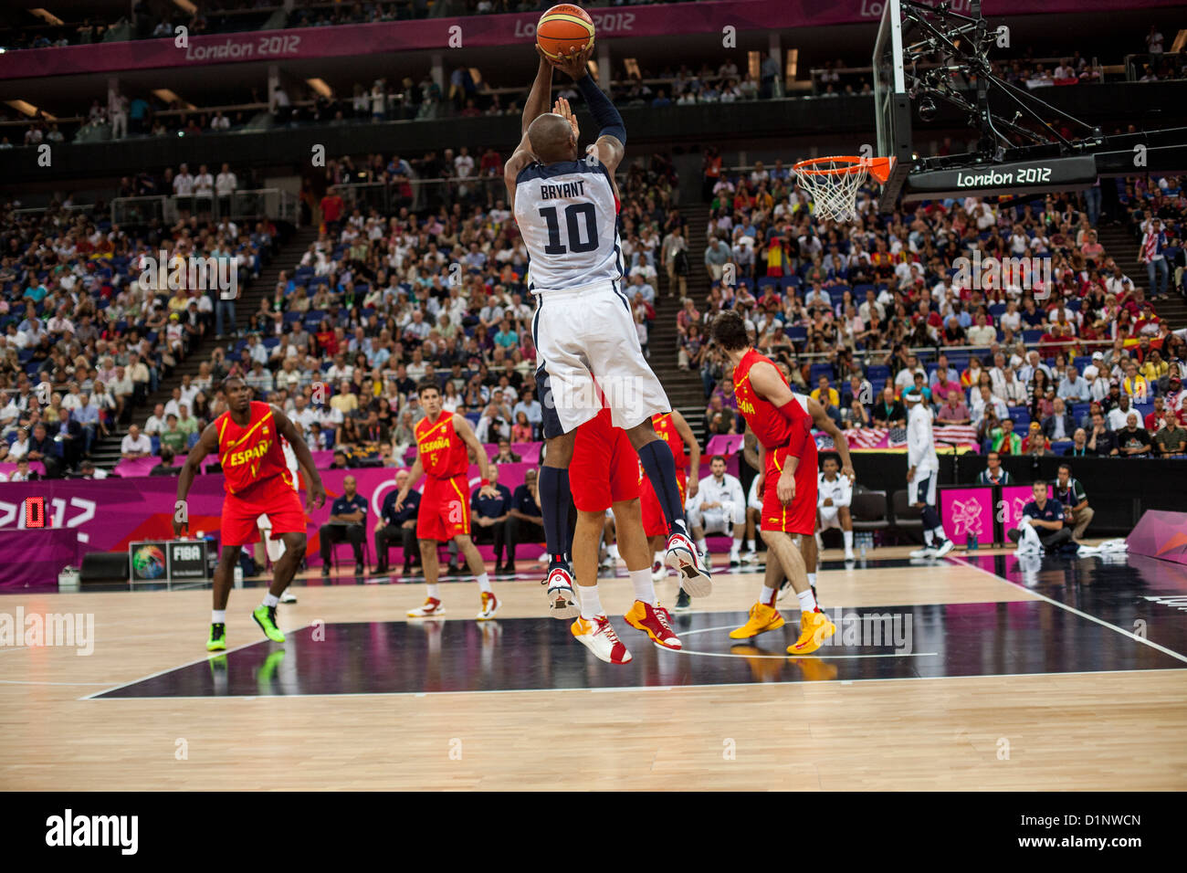Kobe Bryant (USA) competing in the Gold Medal Men's Basketball Game at ...