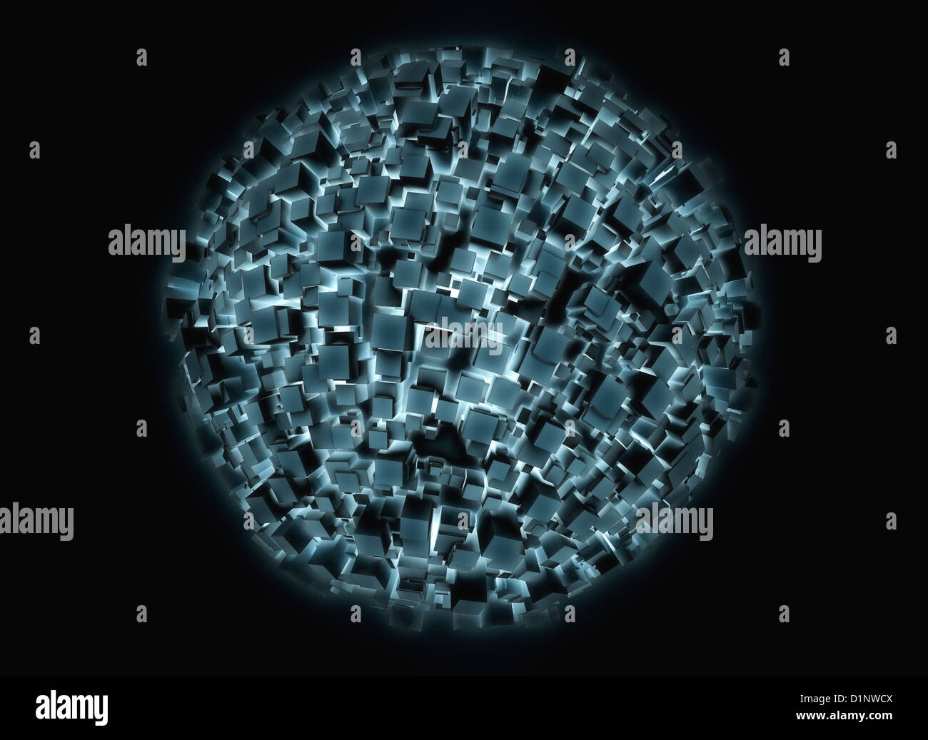 Futuristic sphere made glowing digital hi-res stock photography and ...