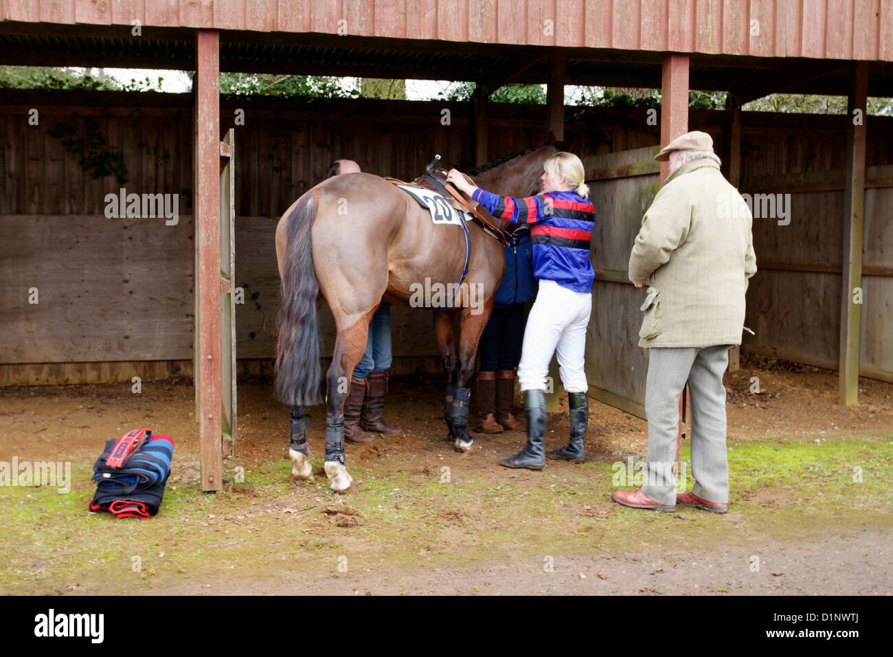 Cottenham Horse Racing Point to Point Stock Photo - Alamy