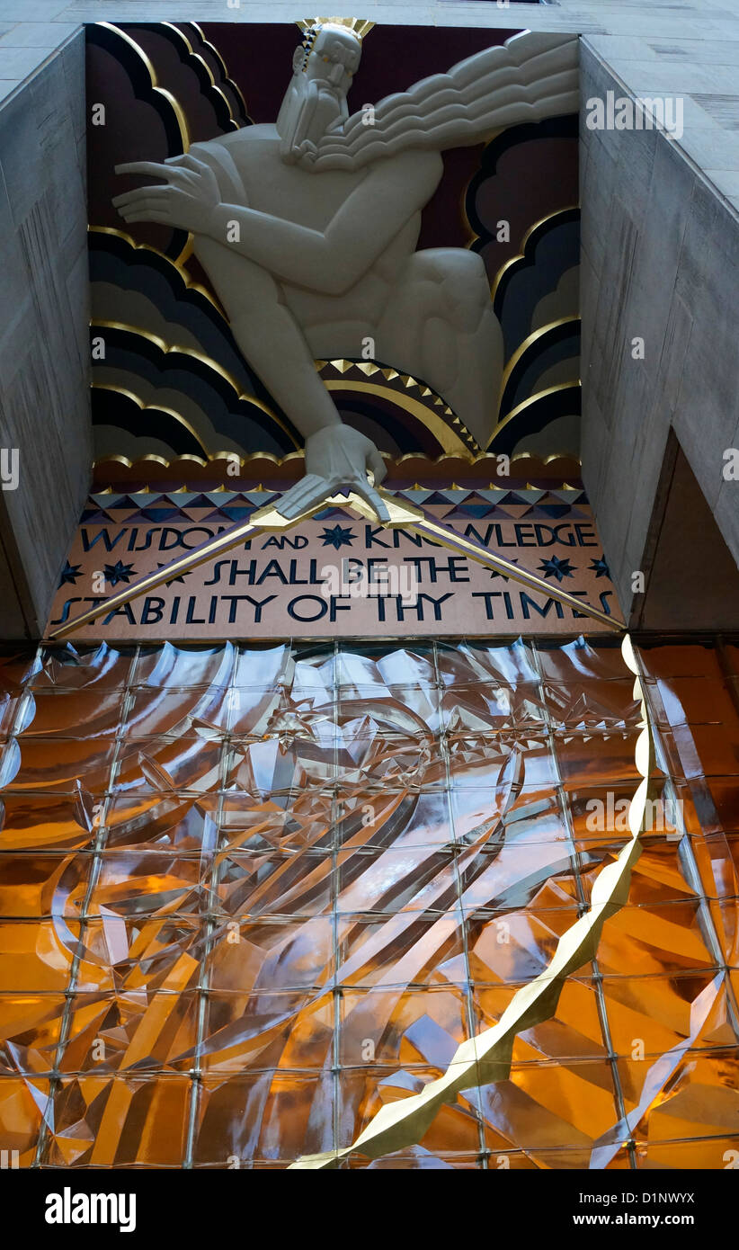 Wisdom & Knowledge Shall be the Stability of thy Times! bas relief by ...