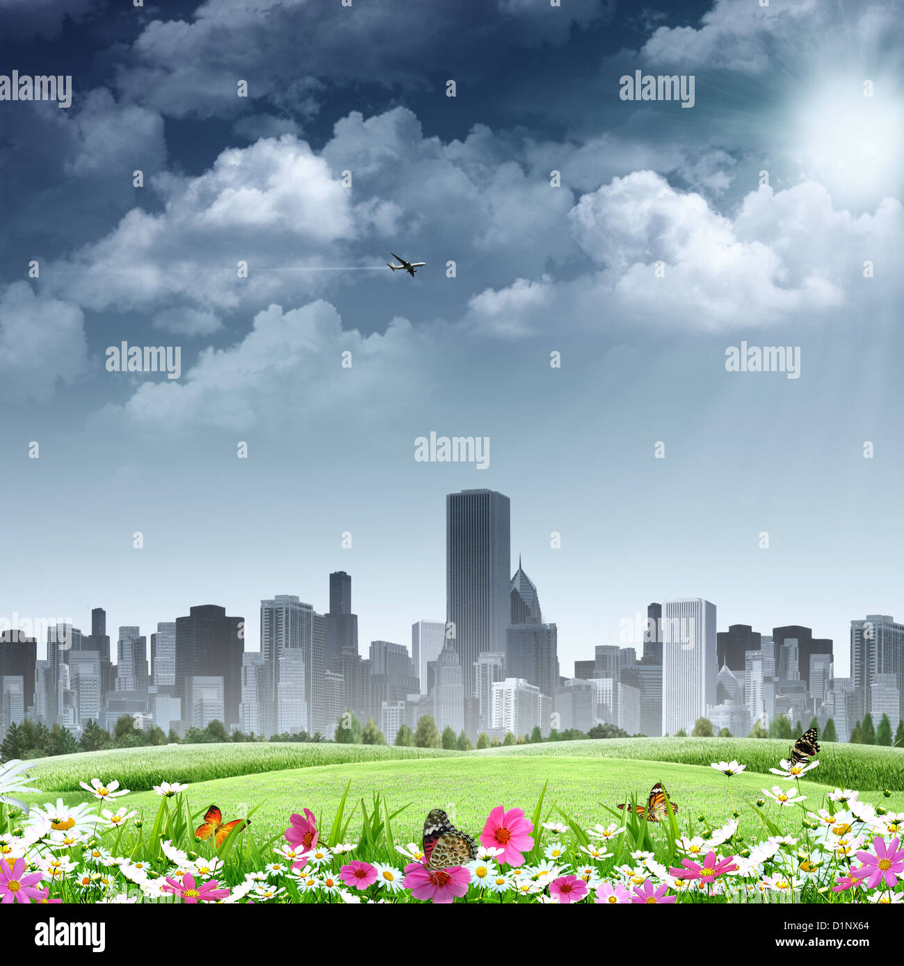 City as background. Abstract natural backgrounds Stock Photo - Alamy