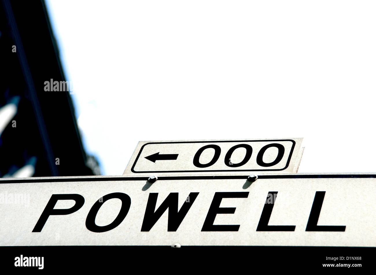 Street sign powell hi-res stock photography and images - Alamy