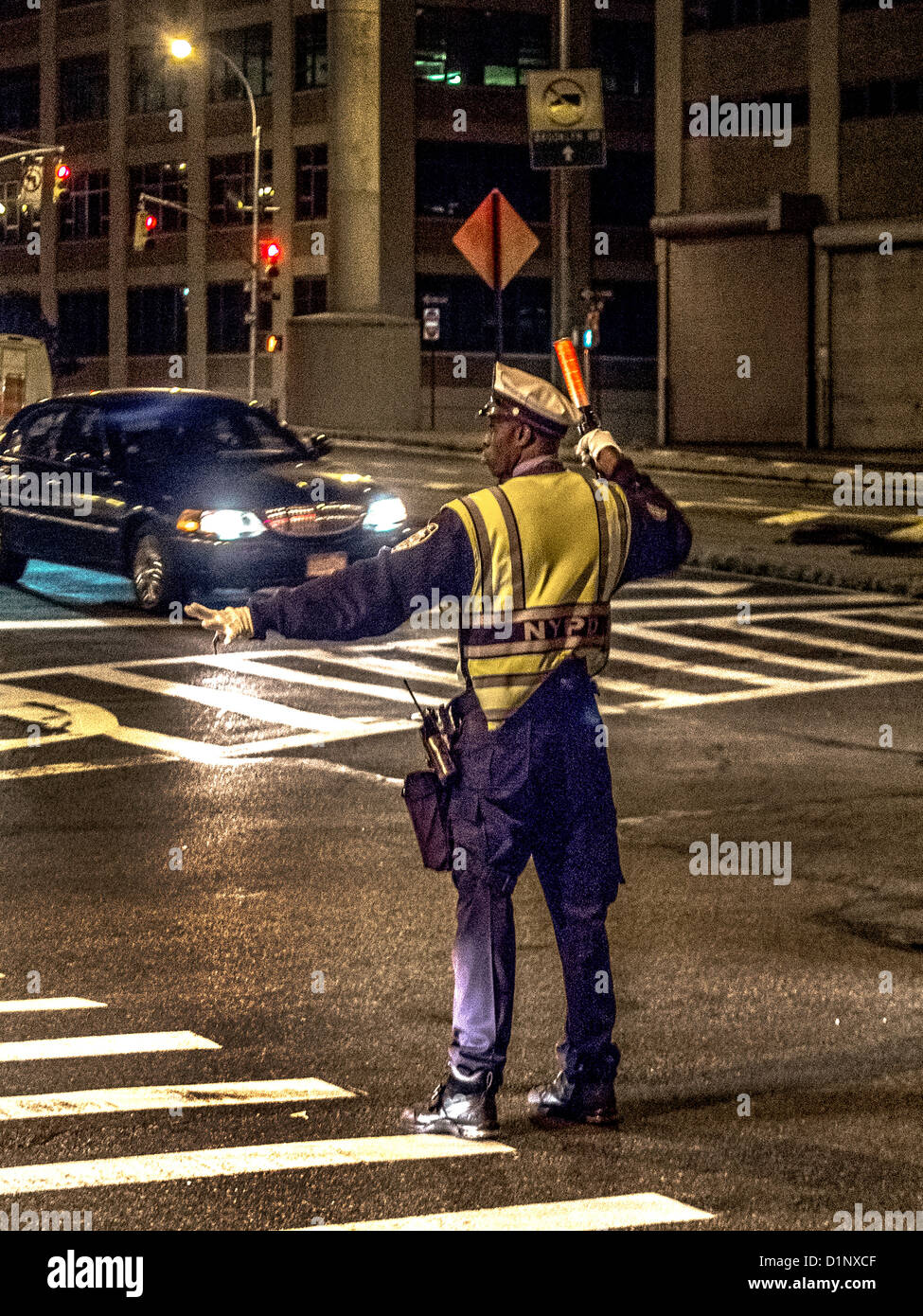 Policemen directing traffic hi-res stock photography and images - Alamy