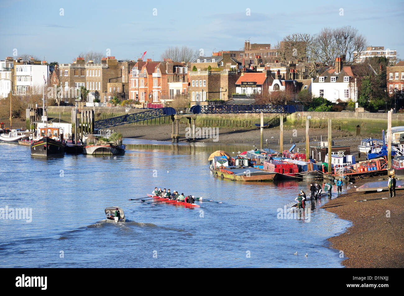 Thames riverside at Hammersmith, London Borough of Hammersmith and ...