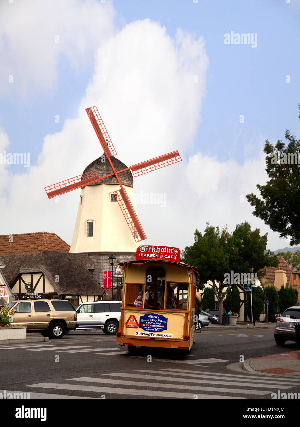Sights in the Danish Town of Solvang California USA Stock Photo - Alamy